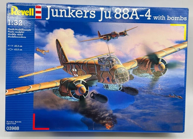 FLUGZEUG BAUSATZ 1:32 Revell Junkers Ju 88A-4 mit OVP EUR 1,00 ...