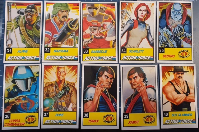 ACTION FORCE - Collector's Cards 31-40 - REPRO! - Scarlett and more £19 ...