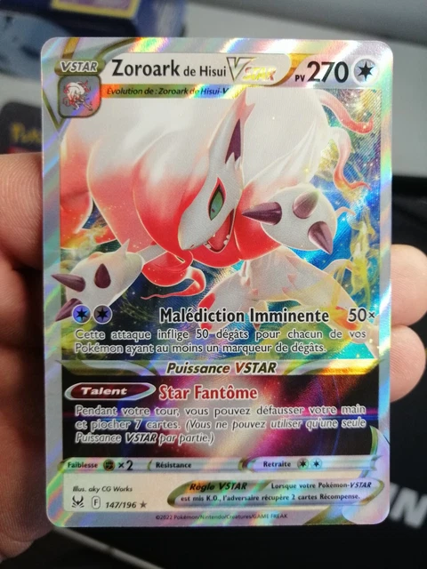 CARTE POKÉMON ZOROARK DE HISUI VSTAR EB11 ORIGINE PERDUE 147/196 FR NEUF EUR 4,99 - PicClick FR