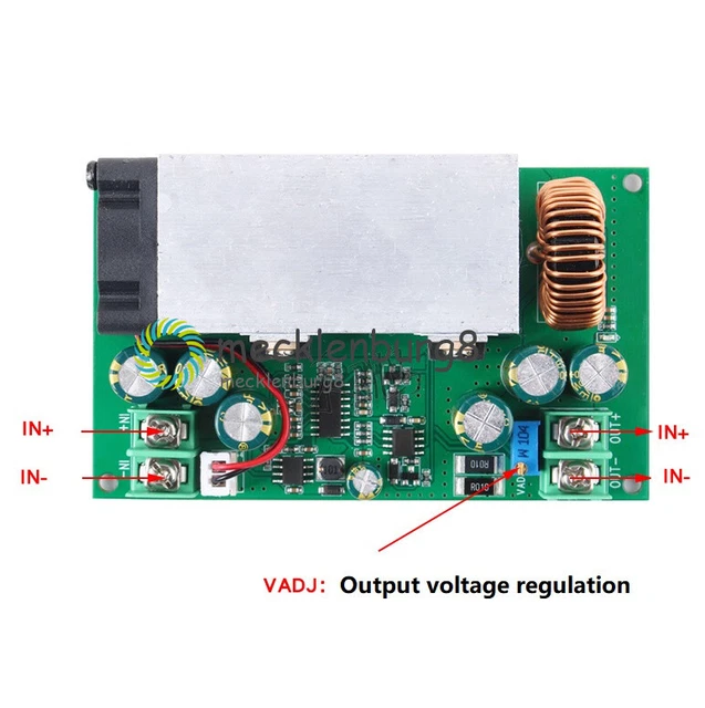 NEW DC-DC ADJUSTABLE Step-down Buck Converter Module 12-75V to 5V24V48V 25A 600W EUR 12,55 ...