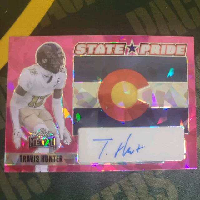 TRAVIS HUNTER 2024 Leaf Metal Colorado Buffals Auto # 4/5 EUR 58,51 ...