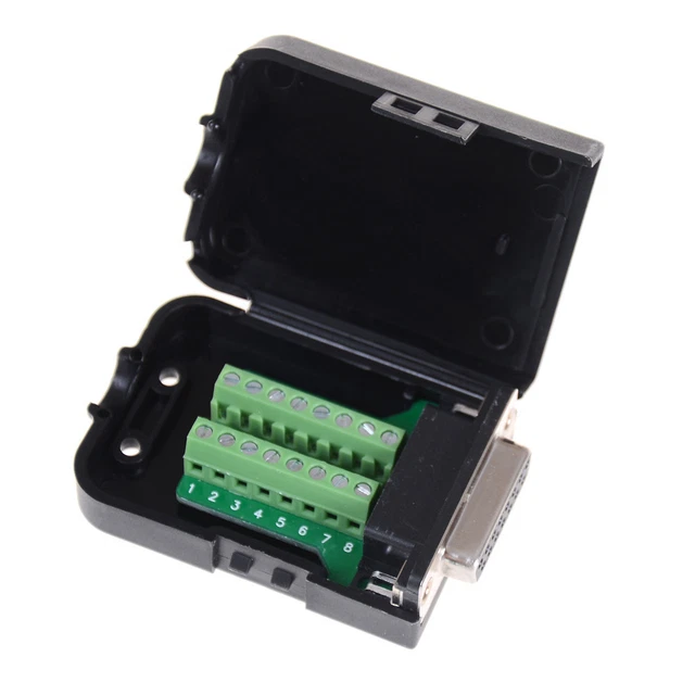 DB15 FEMALE D-SUB 2 Row 15-Pin Plug Breakout Terminal Solderless ...