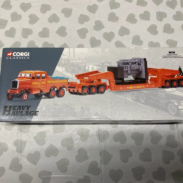 CORGI 17603 - SCAMMELL CONSTRUCTOR - GIRDER TRAILER & LOAD - SIDDLE ...