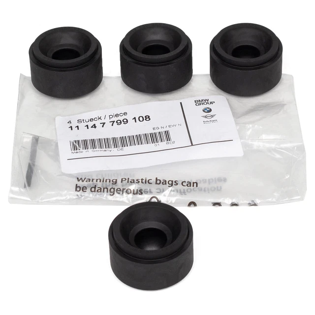 4X ORIGINAL BMW Gummilager Motorabdeckung 1er 2er 3er 4er 5er 6er ...
