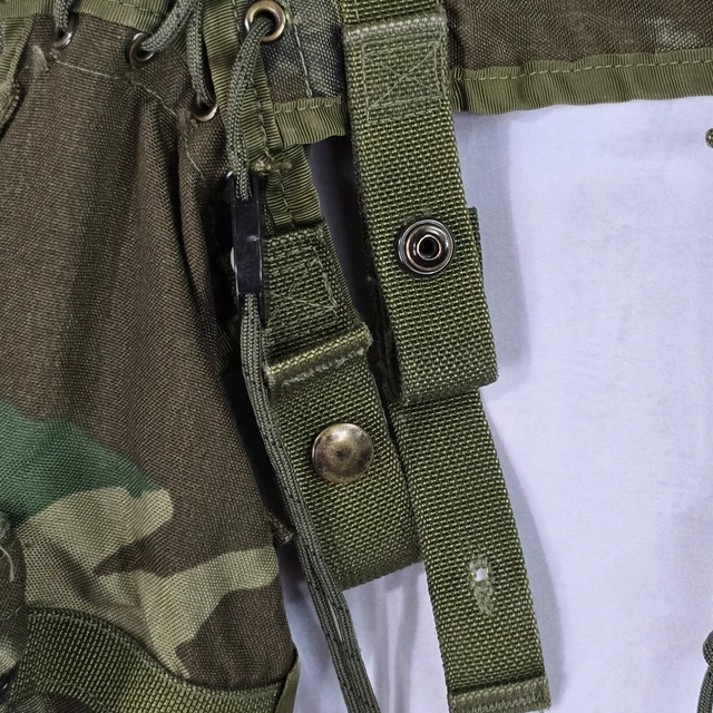 USGI MILITARY ARMY WOODLAND CAMO Tactical Enhanced LBV Load Bearing ...