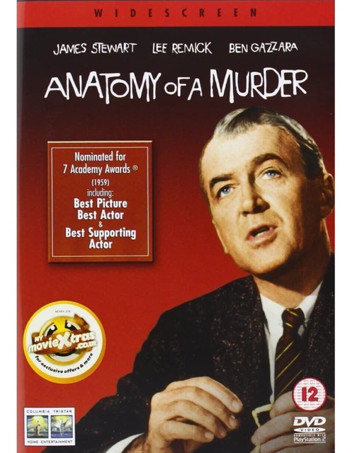 ANATOMY OF A Murder (DVD) [1959] James Stewart Brand NEW Sealed ...