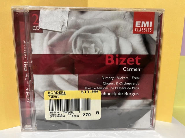 BIZET CARMEN OPÉRA 2 CD EMI ensemble MIP scellé Bumbry Vickers Freni Paskalis stéréo EUR 8,94 ...