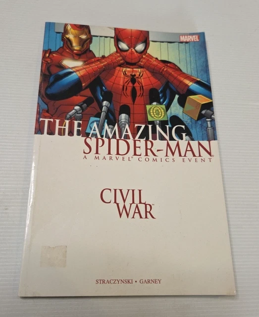 AMAZING SPIDER-MAN CIVIL War Marvel Comics Event Straczynski Garney PB ...