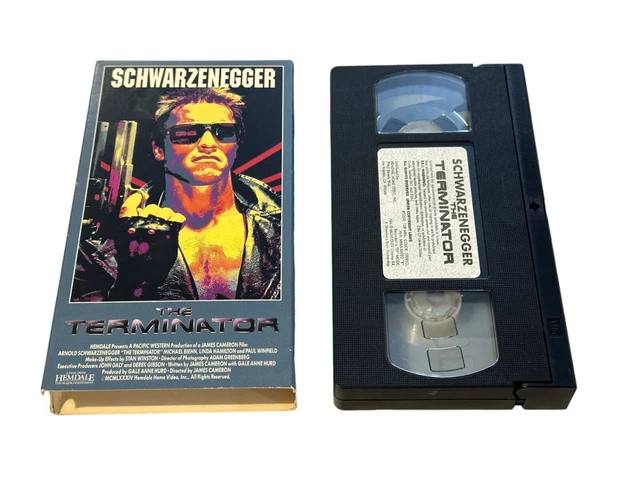 1991 THE TERMINATOR VHS Tape Arnold Schwarzenegger James Cameron '80s ...