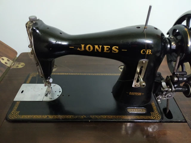 VINTAGE JONES CB treadle sewing machine in cabinet. $245.00 - PicClick AU