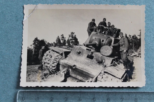 FOTO PHOTO 119610 Wehrmacht Panzer tank KW1 Russland Russia Soviet ...
