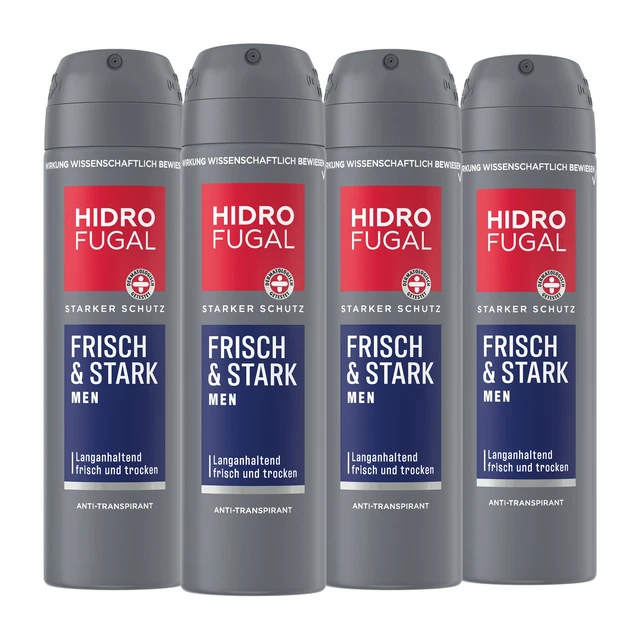 HIDROFUGAL DEO-SPRAY FRISCH & Stark Men Starker Anti-Transpirant Schutz ...