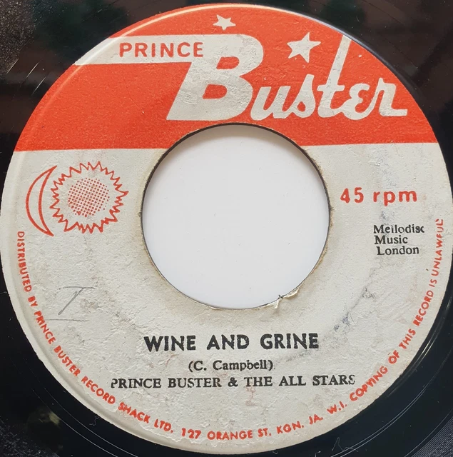 45 REGGAE / Prince Buster / Vin Et Grine / Prince Buster EUR 9,20 ...