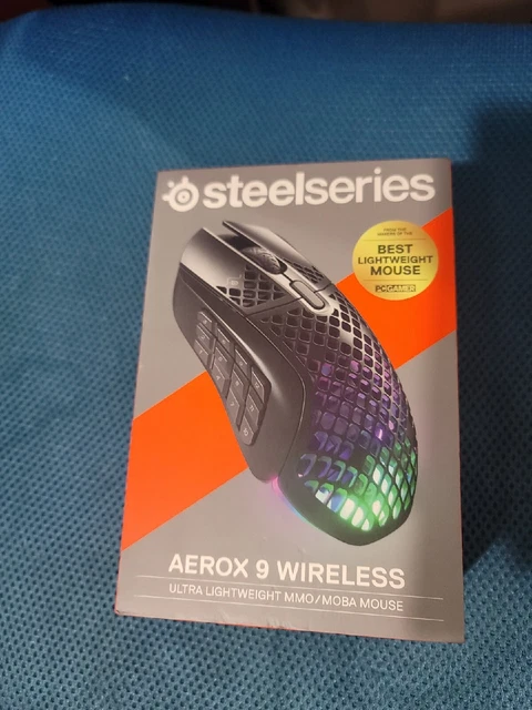 STEELSERIES AEROX 9 Wireless Ultra Lightweight MMO/MOBA Gaming Mouse ...