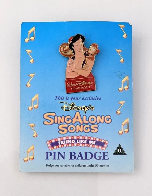 DISNEY SING A Long Songs Pin Badge Aladdin £4.50 - PicClick UK