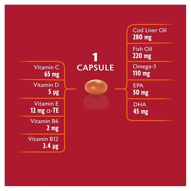 SEVEN SEAS OMEGA-3 Fish Oil Plus Cod Liver Oil And Multivitamins - 90 ...