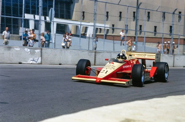 JOHNNY RUTHERFORD ALEX Morales Racing March 87C Cosworth at Exhibi- Old ...