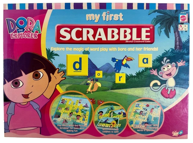 DORA THE EXPLORER My First Scrabble Board Game by Mattel (4yrs ...