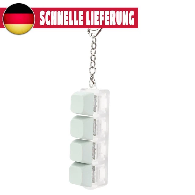 KEYBOARD KEY TOY Button Keycap Fidget Keychain Decompression Toys(Light ...