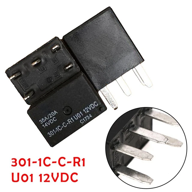 SET(1) ELECTRIC ORIGINAL Relays 301-1C-C-R1-U01 12VDC, 5-Pin 12V, Brand ...