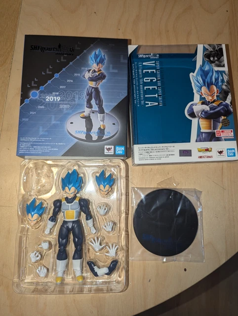 SH FIGUARTS SSGSS Vegeta Super Saiyan God Super Saiyan 15ème anniversaire - en stock EUR 87,82 ...