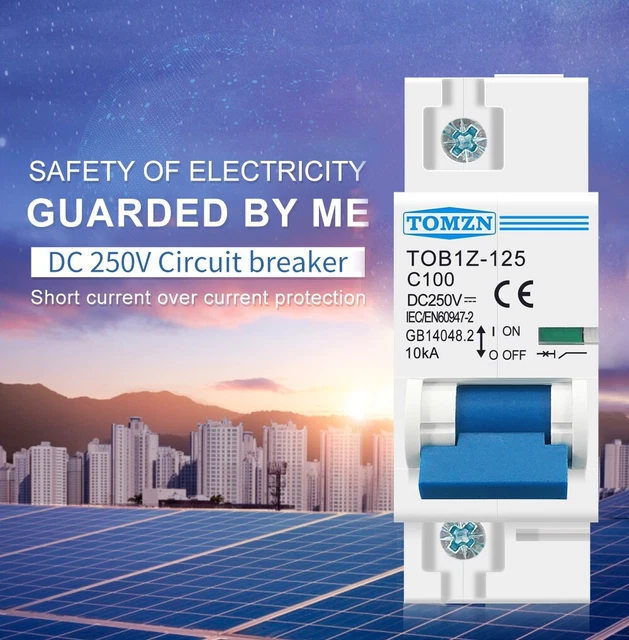 DISJONCTEUR DURABLE 125A DC MCB parfait pour système photovoltaïque ...