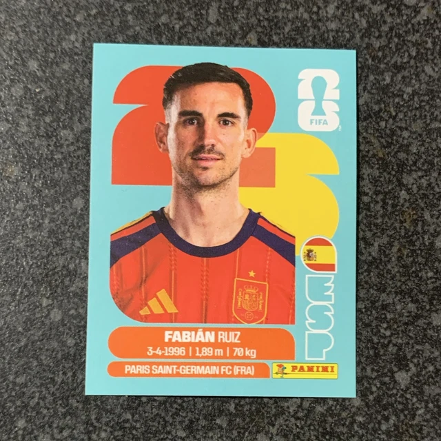 PANINI FIFA WORLD Cup 2026 Fabián Ruiz Player Portrait Sticker ESP 12 £ ...