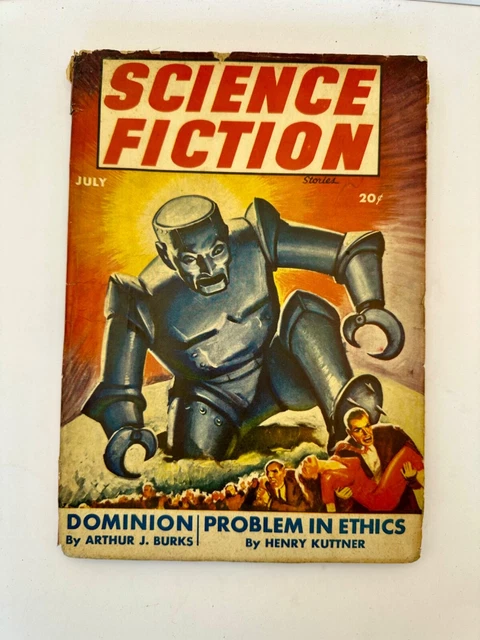 COUVERTURE D'ATTAQUE ROBOT Géant Pulp Science Fiction Juillet 1943 Rare ...