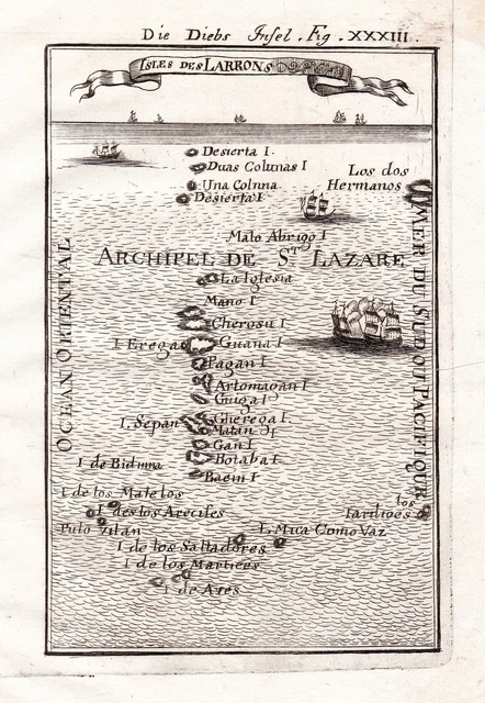 MAPPA ISOLE MARIANNE Marianne Oceano Pacifico settentrionale mappa ...
