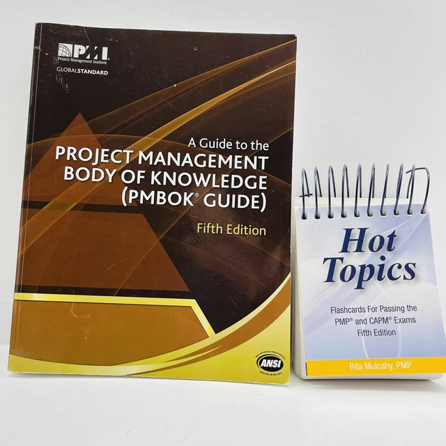 2 PMI BOOKS Guide to the Project Management Body of Knowledge 5th & Hot ...
