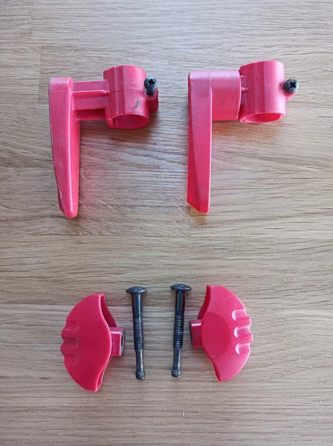 BOSCH ROTAK MOWER - 2x Cable Grips and Mid Bolts / Plastic Wing Nuts ...