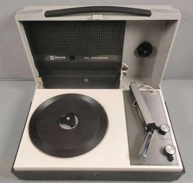 TOURNE DISQUE PLATINE Vinyle Philips Modele 22GF210 Musique Audio HIFI ...