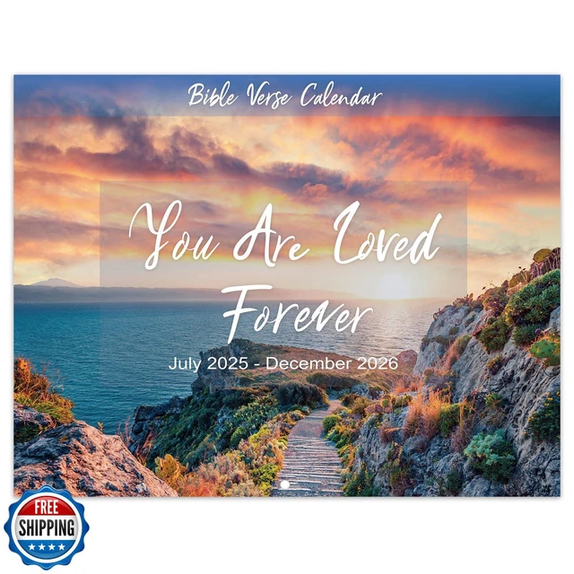WALL CALENDAR 2025-2026 - Bible Verse Calendar 2025-2026, 18 Monthly ...