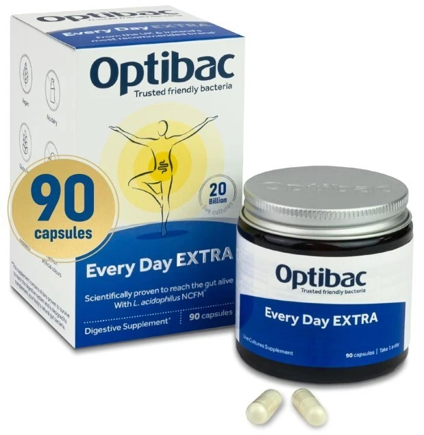 OPTIBAC PROBIOTICS FOR Every Day Extra Strength - 90 Capsules £43.68 ...