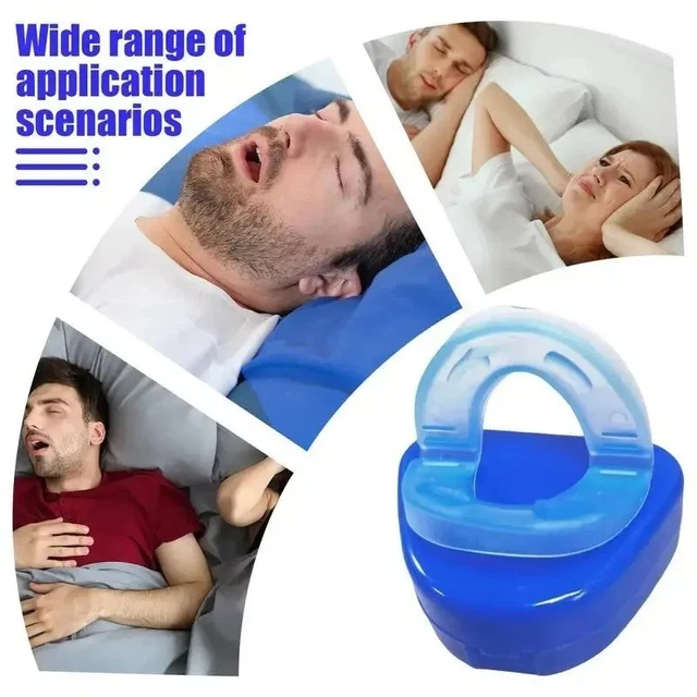 ANTI SNORING MOUTHPIECE Reusable Snore Device Stopper Reduce Snoring ...