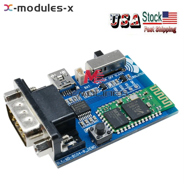 RS232 BLUETOOTH SERIAL Adapter Communication Master-Slave Module 5V ...