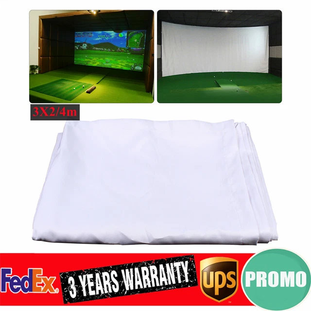 GOLF BALL SIMULATOR Impact Display Projection Screen Indoor Game Screen ...