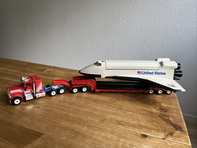 SIKU 4016 US-TRUCK mit Space-Shuttle NASA Columbia Tieflader Peterbilt 1:55 EUR 24,50 - PicClick DE