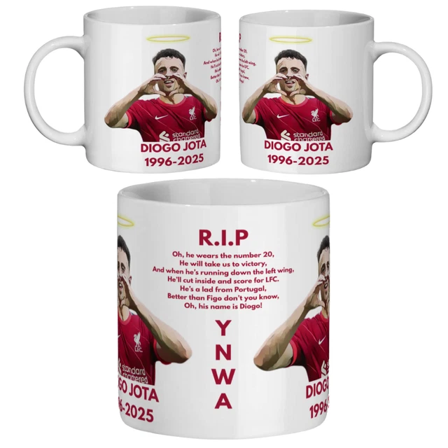 DIOGO JOTA MUG Liverpool Fan Cup Legend 20 RIP Commemorative Souvenir ...