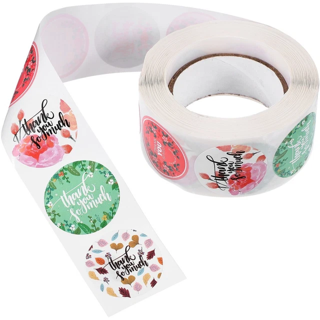 ADHESIVE LABELS THANK You Sticker Small Business Stickers Envelope ...