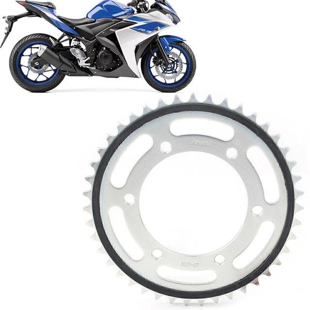 REAR MOTOR ENGINE Chain Drive Sprocket 43T BR203-43T For Yamaha R3 2015 ...