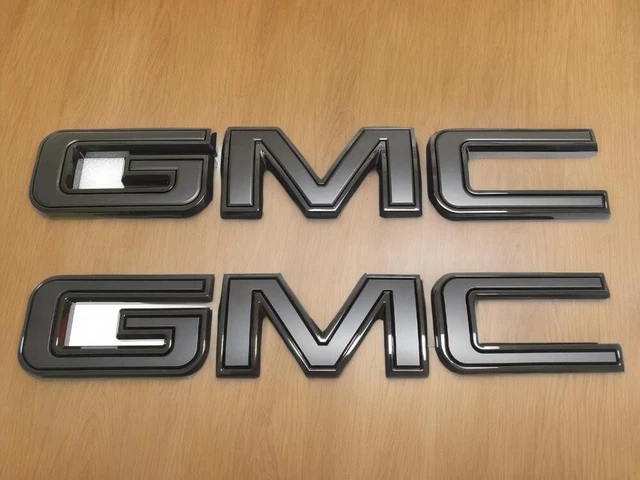 NEW FRONT & Rear Emblem Black kit For 2019 - 2024 GMC Sierra 1500 ...
