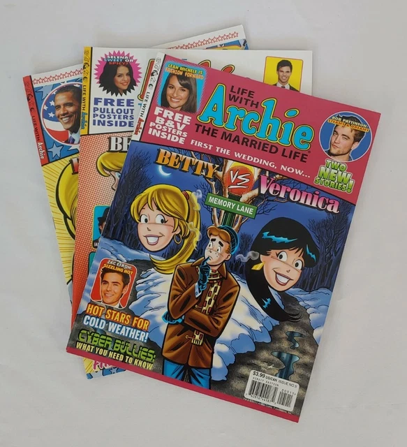 LIFE WITH ARCHIE Magazine/Comic Lot Issues 5-7 The Married Life 2010 ...