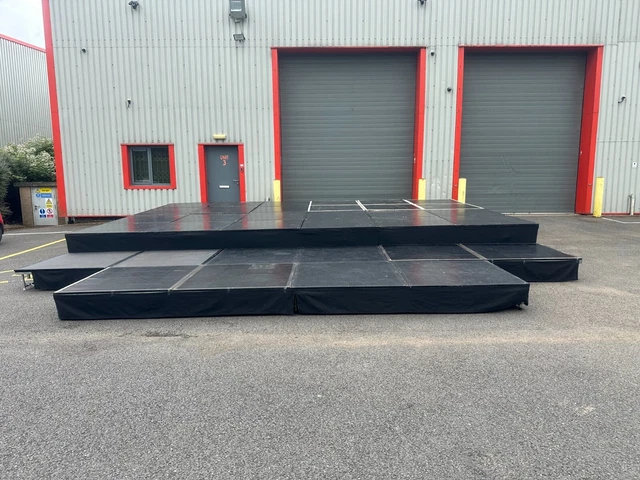 12X SICO PORTABLE stage units 2ft high - on wheels £1,200.00 - PicClick UK