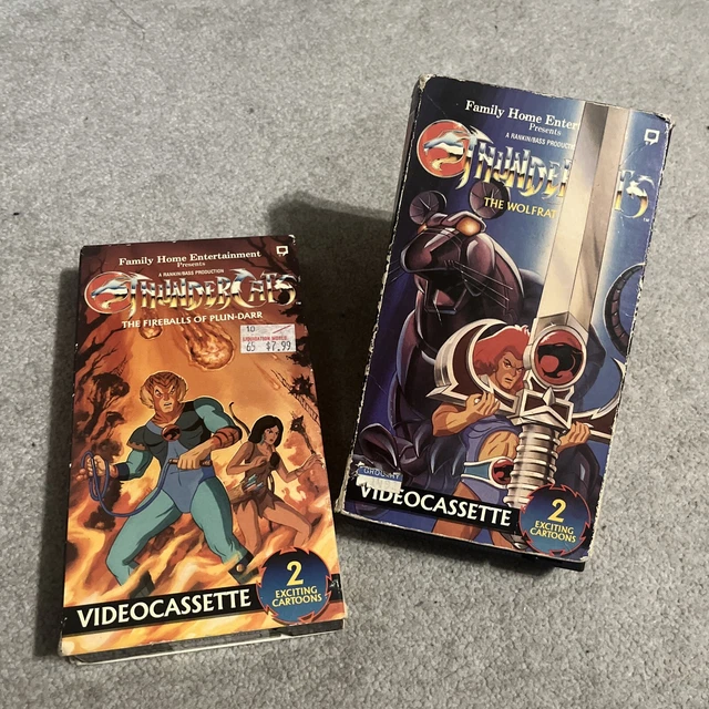 THUNDERCATS VHS MOVIE Bundle The Wolfrat & The Fireballs of Plun-Darr ...