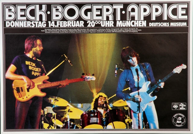 BECK, BOGERT, APPICE Live IN Concert, Munich 1973 Konzertplakat Affiche ...