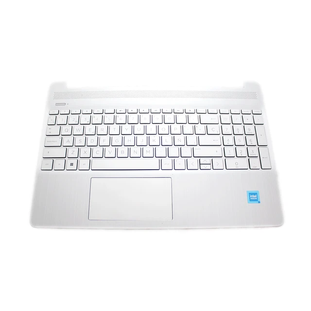 HP LAPTOP 15S-FQ 15s-eq Palmrest Silver Keyboard Touchpad Wristrest £35 ...