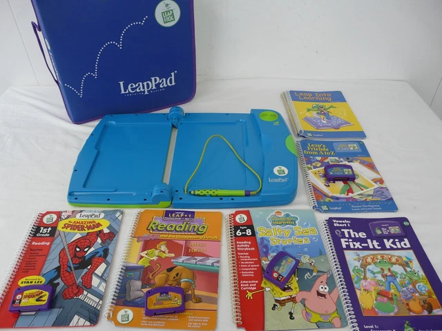 LEAPFROG LEAPPAD LEARNING System - Books, Cartridges & Carry Bag ...