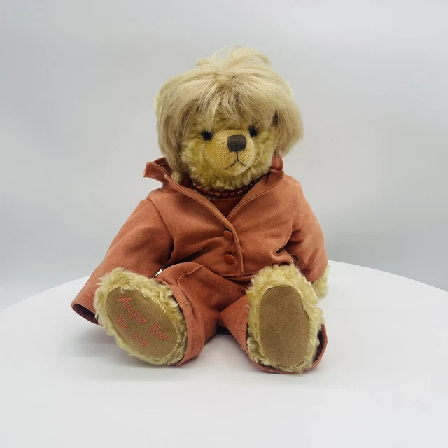 HERMANN COBURG TEDDYBÄR Angie Bär Angela Merkel 40cm Mohair EUR 329,00 ...