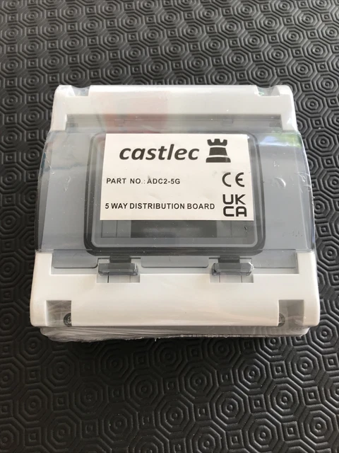 CASTLEC 5 WAY Distribution Board Enclosure ADC2-5G New £5.00 - PicClick UK